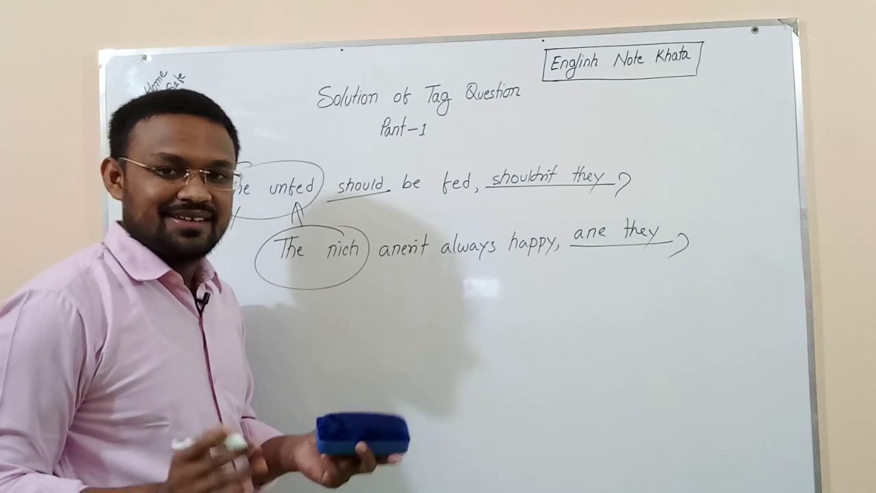 ব্যাখ্যাসহ Tag Question সমাধান/ English Note Khata #English_Note_Khata ...