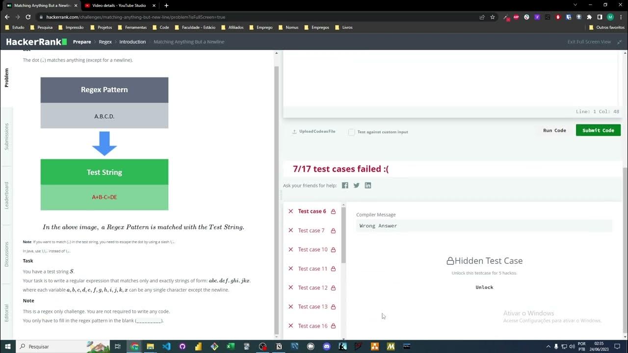 Hackerrank Regex 002 Youtube