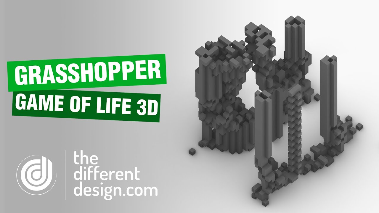 Grasshopper Cellular Automata 3D - YouTube