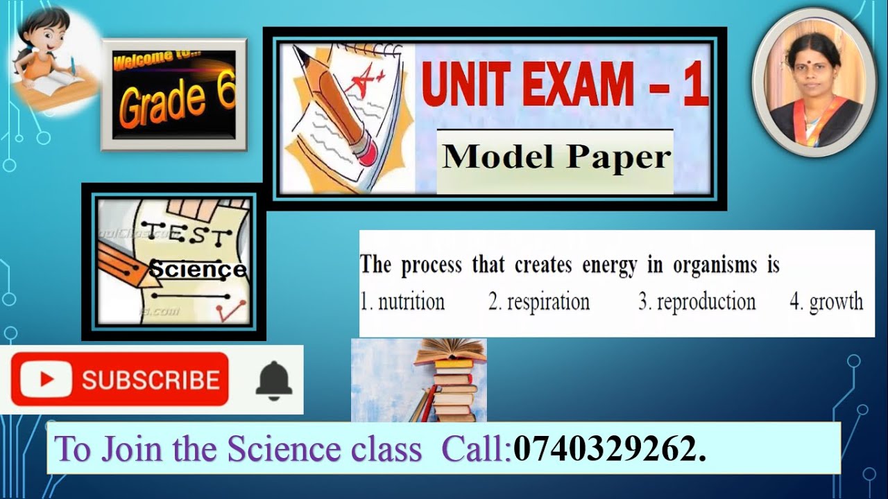 Grade 06 Science English medium Model paper. - YouTube