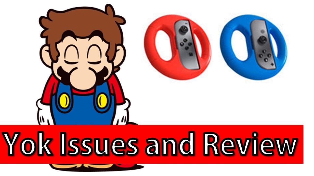 Nintendo switch Yok Racing Wheel Review (Demonstration of left joy-con ...