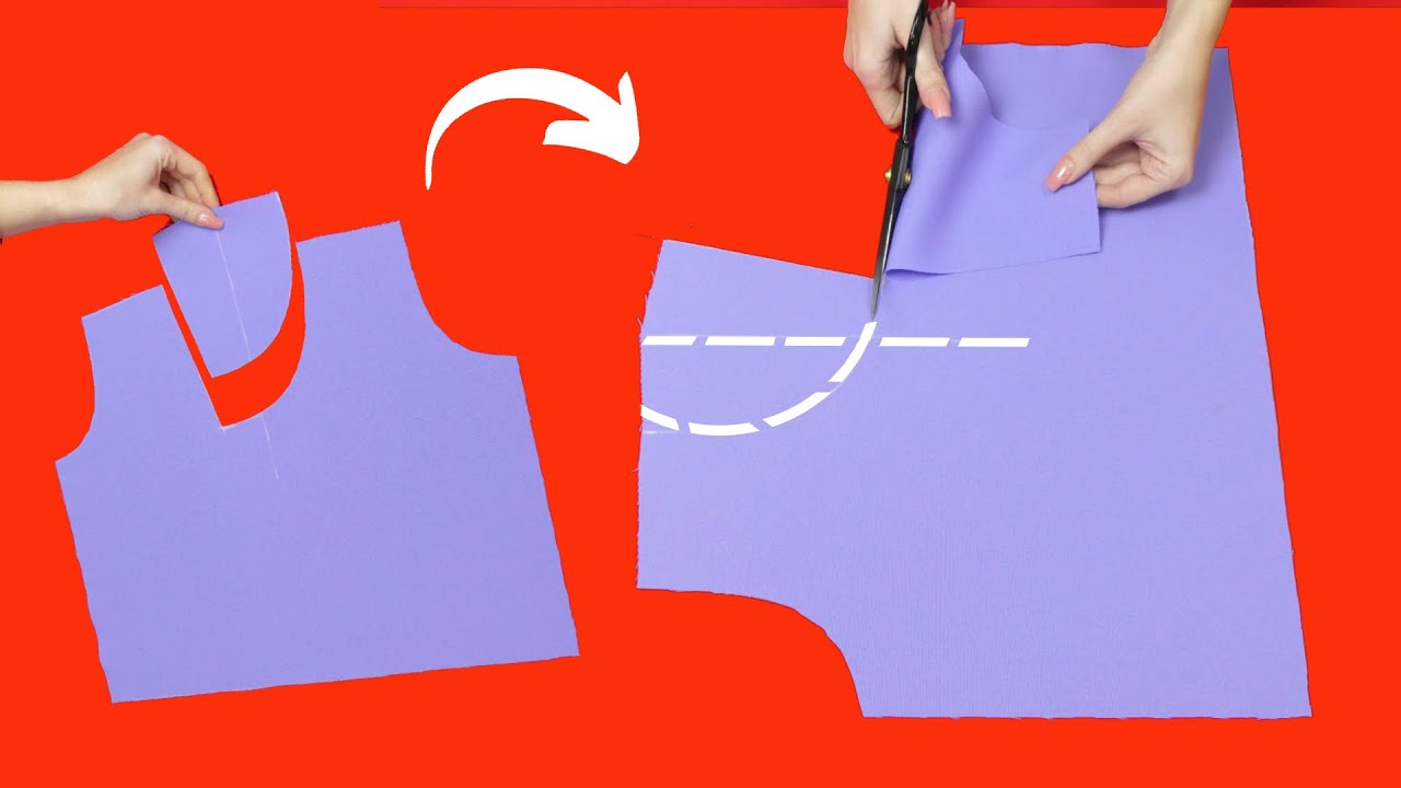 Sewing tips on how to properly design and sew a neckline - YouTube