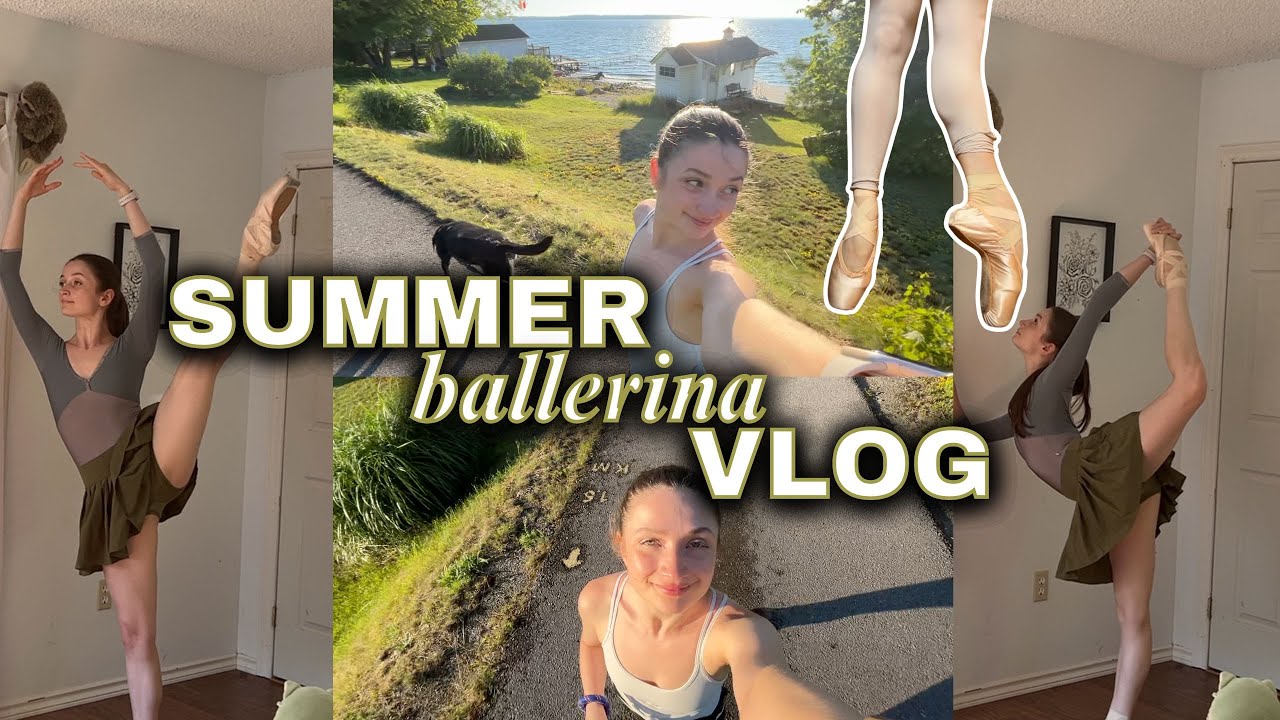 SUMMER ballerina VLOG | outdoor walks, GRWM, what I eat, ballet class ...
