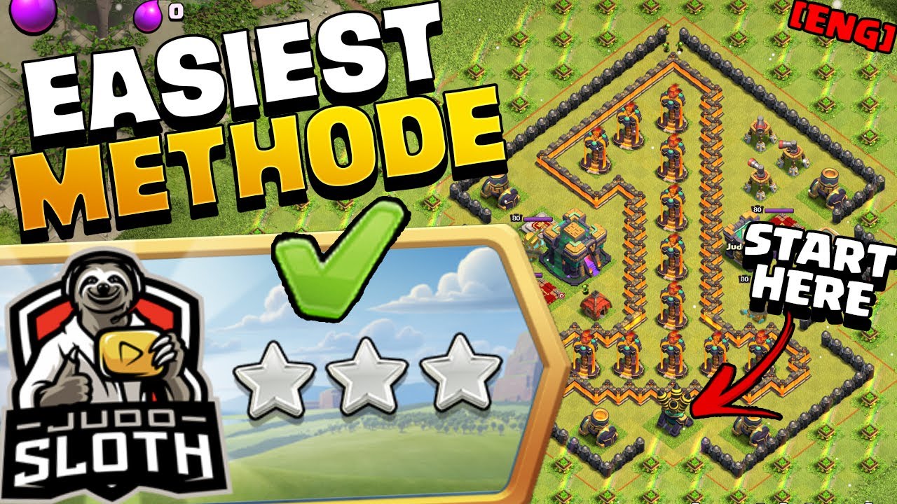 Easy 3 Stars in the Judo Sloth Challenge in Clash of Clans - YouTube