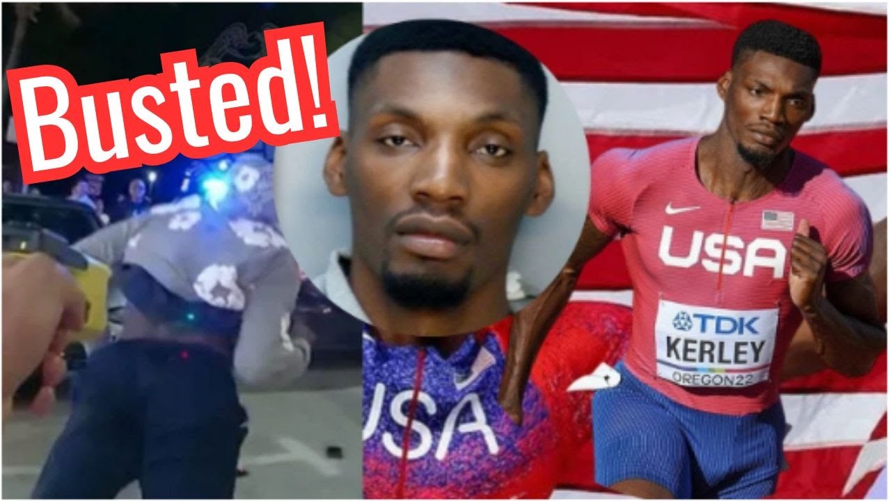 Olympic Star Fred Kerley's Intense Wrestling Match With Miami Police ...