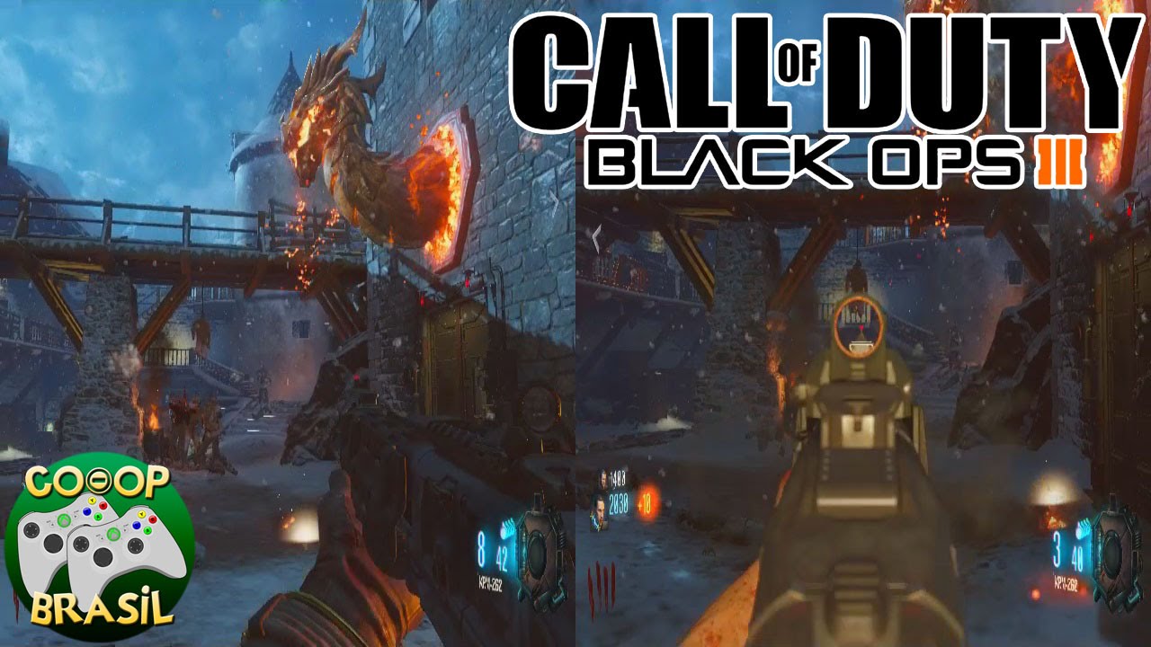 Black Ops 3 | Zombies - Der Eisendrache | Split Screen (PC) | PT-BR - YouTube