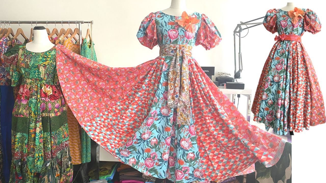 I Made a Dress with an 8 Panel Skirt 👗 Eight Panels! - YouTube