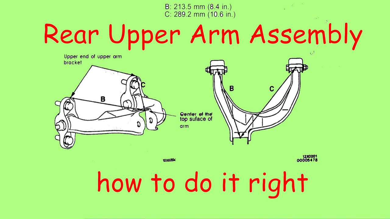 How to proper adjust/reinstall Rear Upper Arm Assembly on 2g Eclipse ...