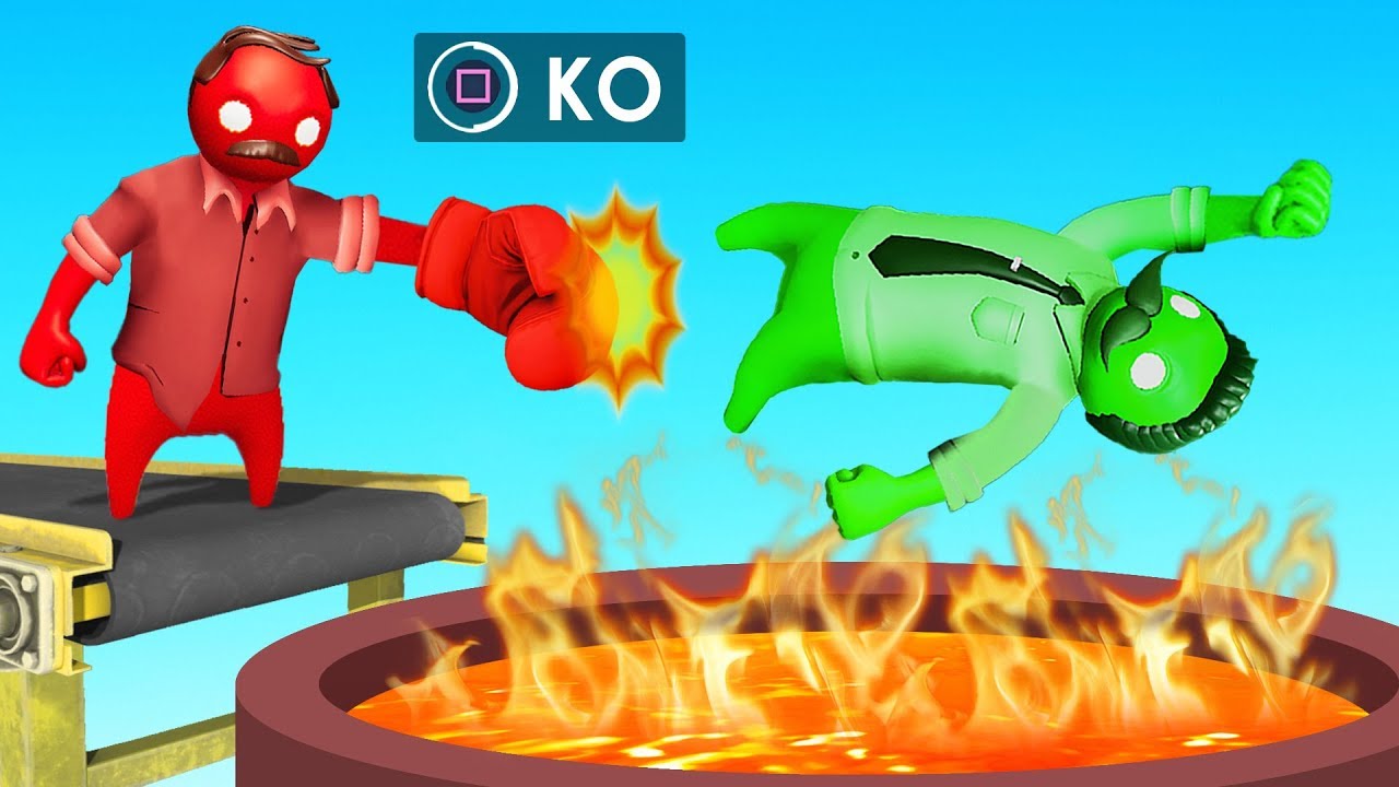 NOOB vs PRO KNOCKOUT! (Gang Beasts) - YouTube