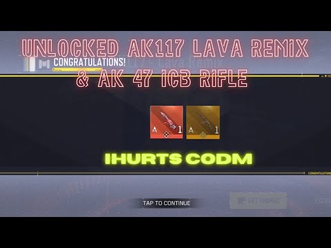 Unlocking the Ak117 Lava Remix & Ak47 ICB Rifle in Call Of Duty Mobile ...