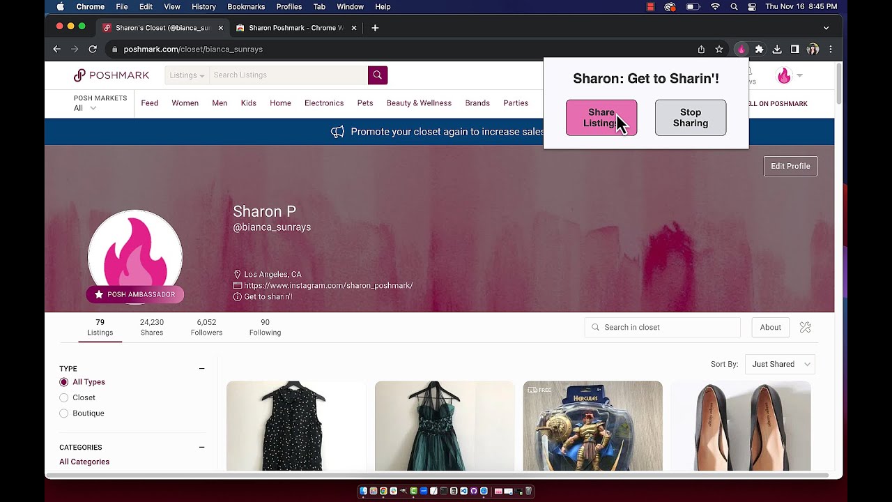 Sharon Poshmark Tutorial - YouTube