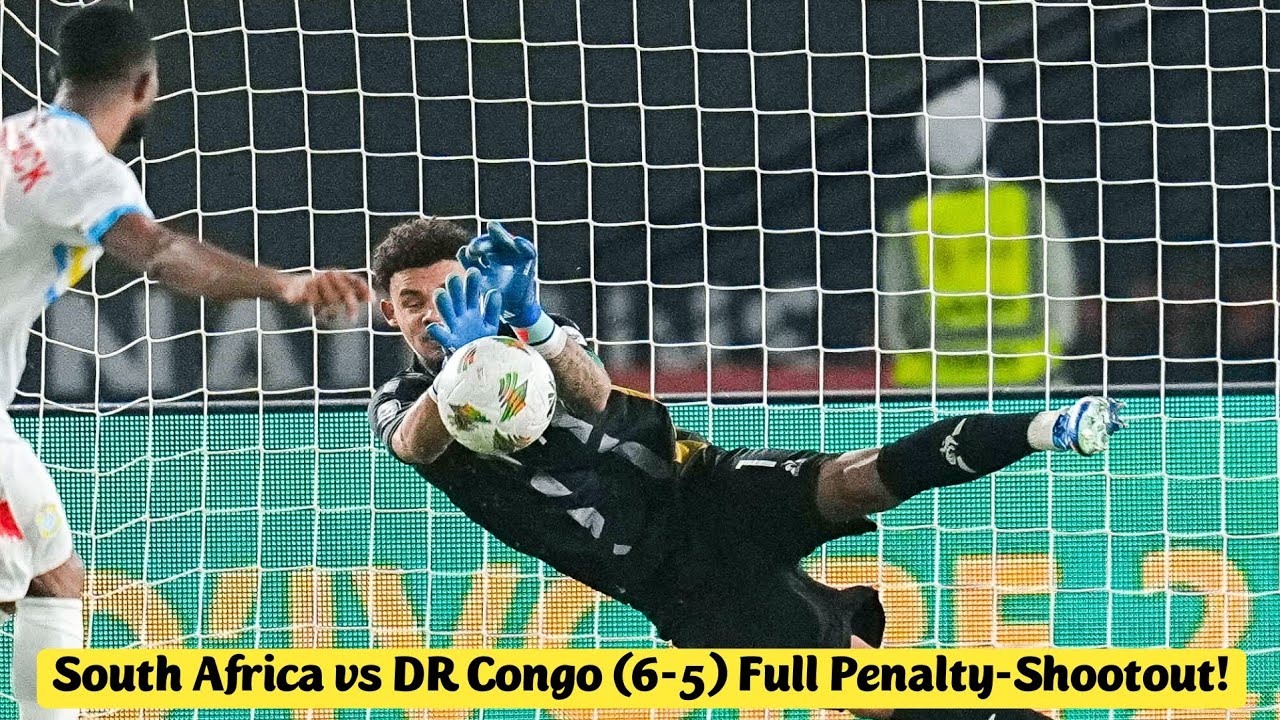 South Africa vs DR Congo (6-5) Full Penalty-Shootout! - YouTube