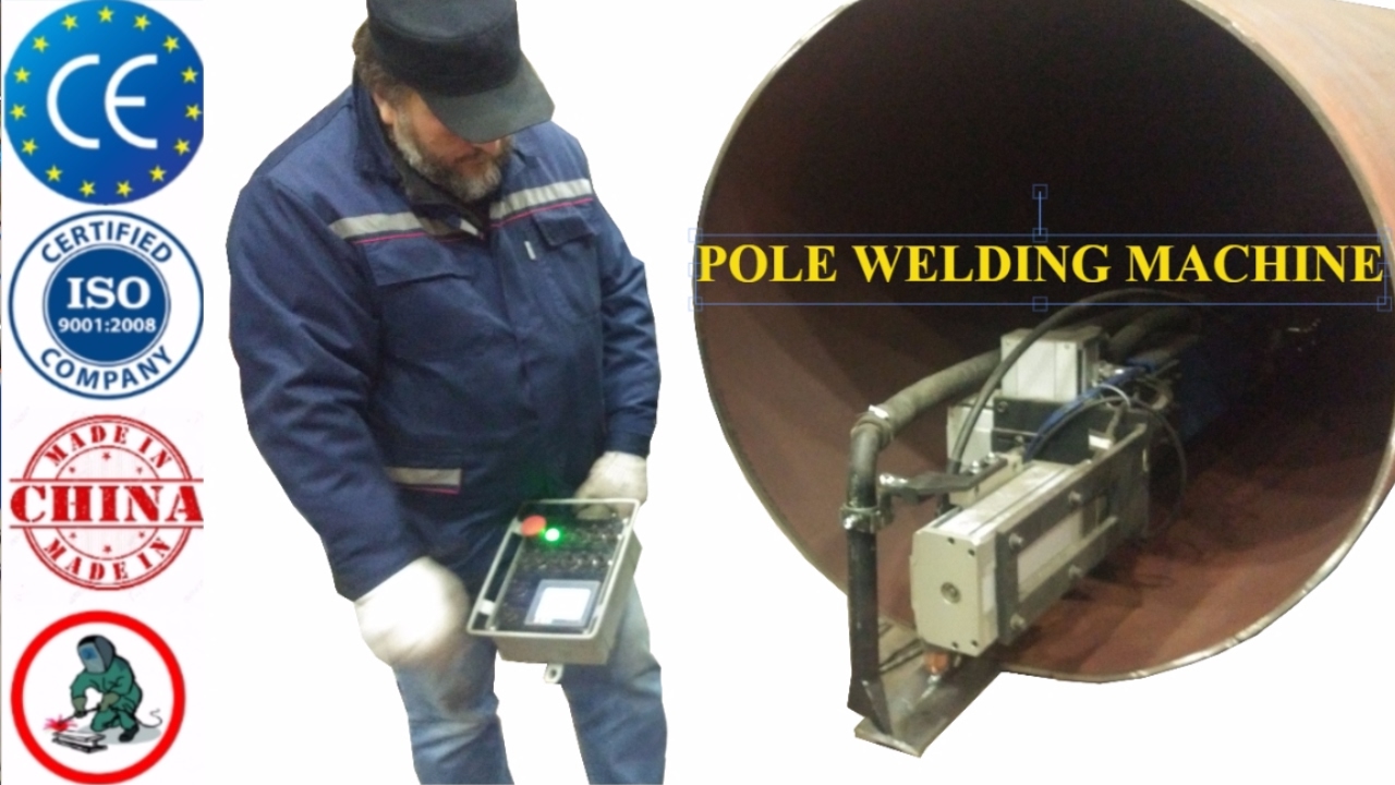 Welding machine for the Pole industry - YouTube
