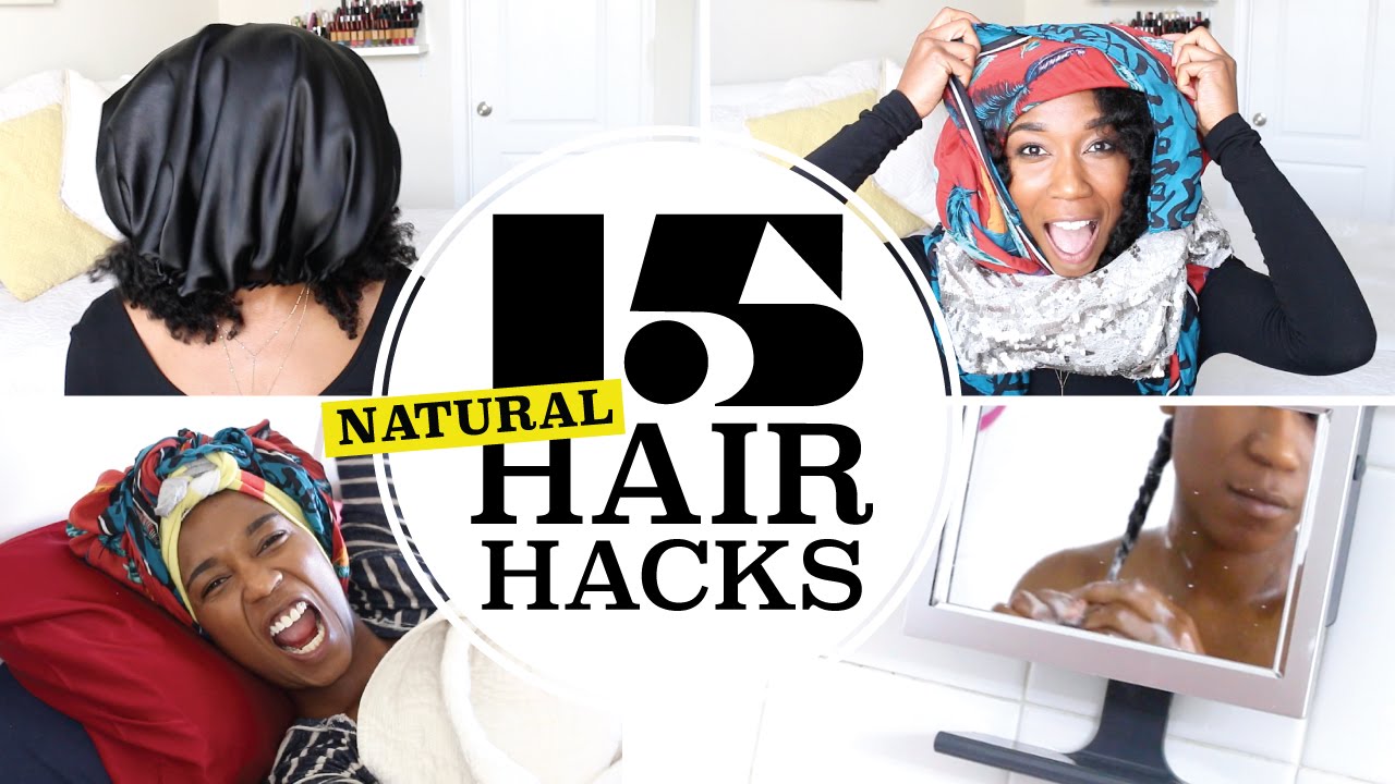 15 UNIQUE Natural Hair Hacks Every Girl Should Know! - YouTube