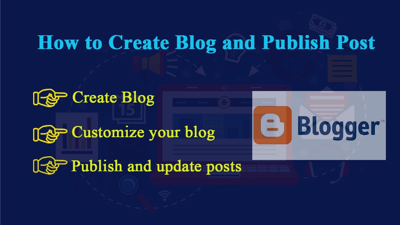 How to Create blog and publish post - YouTube