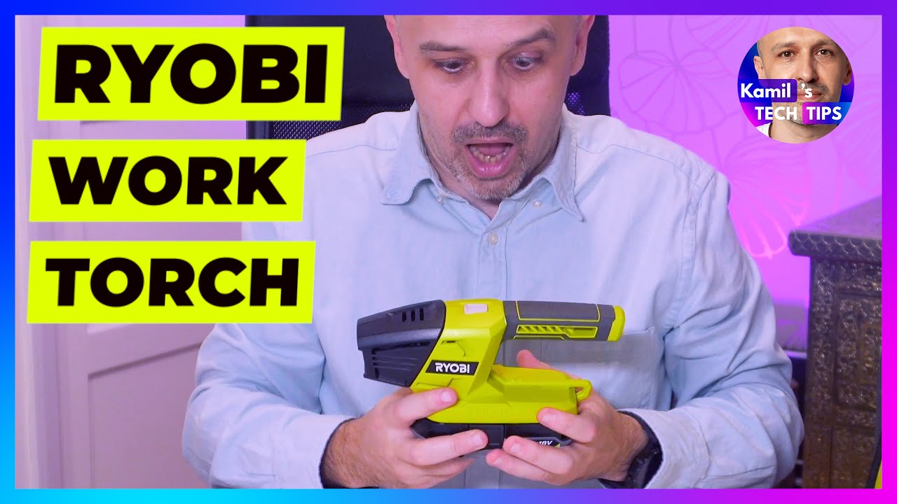 Ryobi Work Torch (flashlight) - handheld and mountable - YouTube
