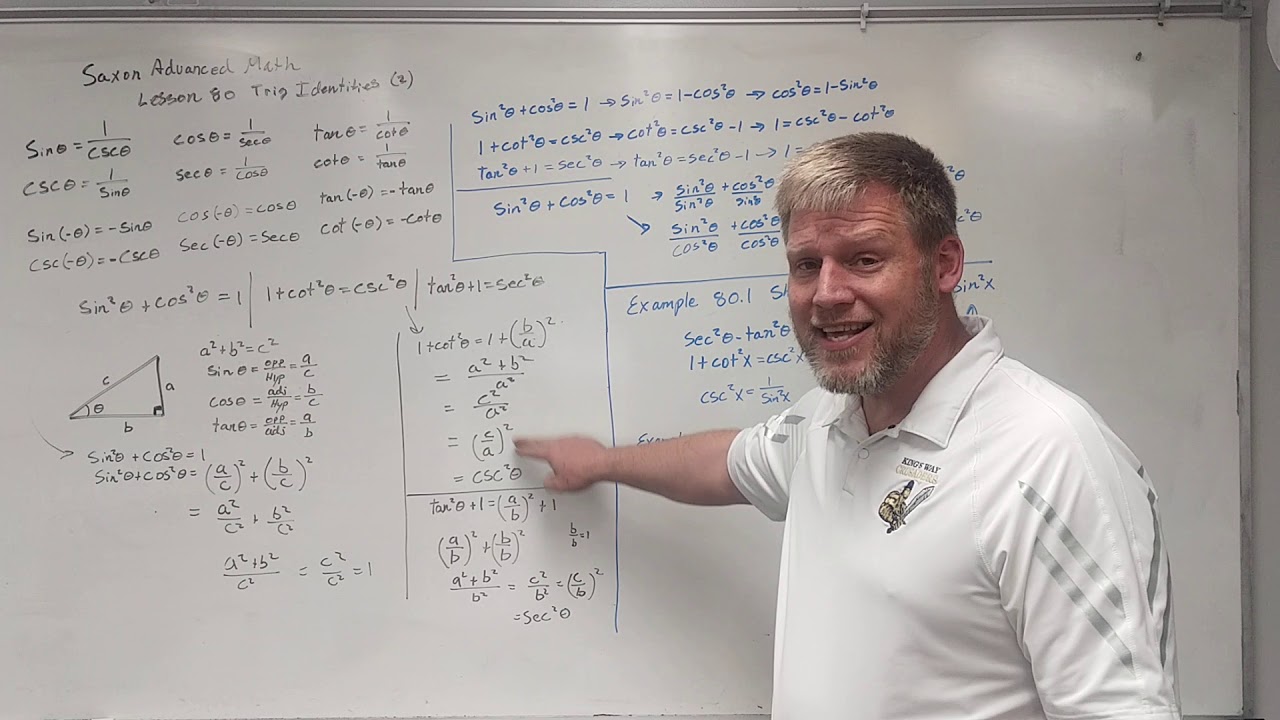 Saxon Advanced Math Lesson 80 Trigonometric Identities 2 Examples 80 1 Saxon Advanced Math Lesson 80 Trigonometric Identities 2 Examples 80 1