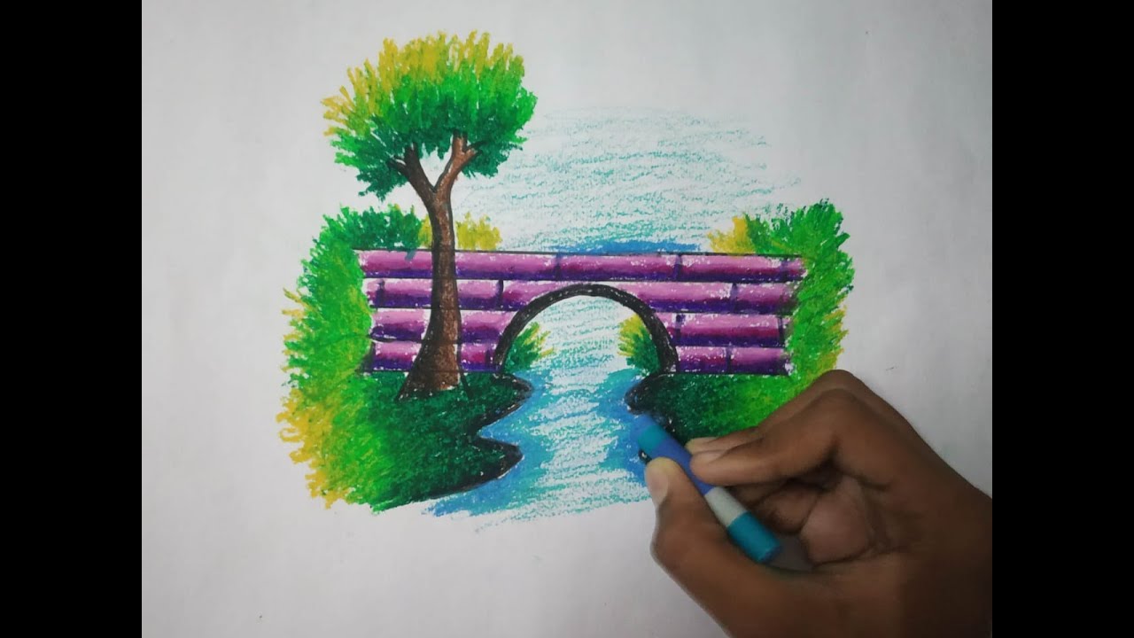 How to draw Bridge step by step...... - YouTube
