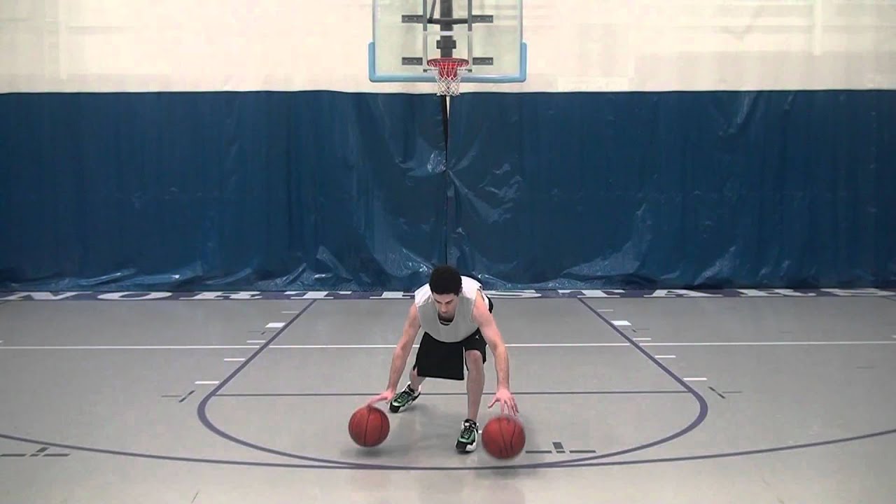Two ball stationary ball handling drill: One leg forward - two balls ...