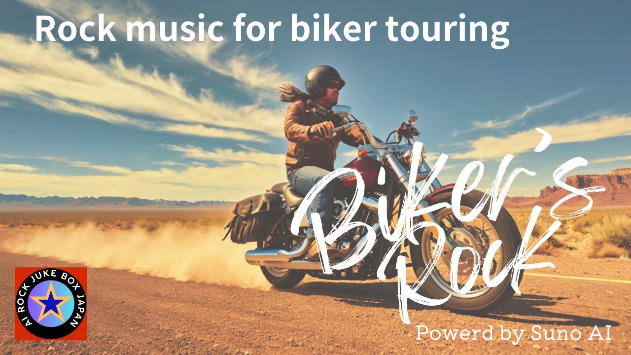 【Rock music for Biker Touring】気分を上げて今日を走り抜けよう！＃SunoAI、＃オリジナルソング ...