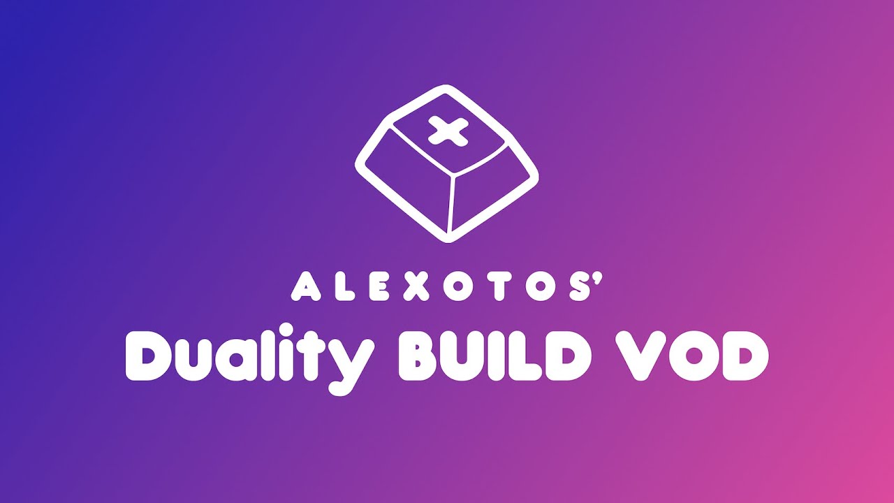 Duality TKL Keyboard Build | Alexotos Twitch VOD - YouTube