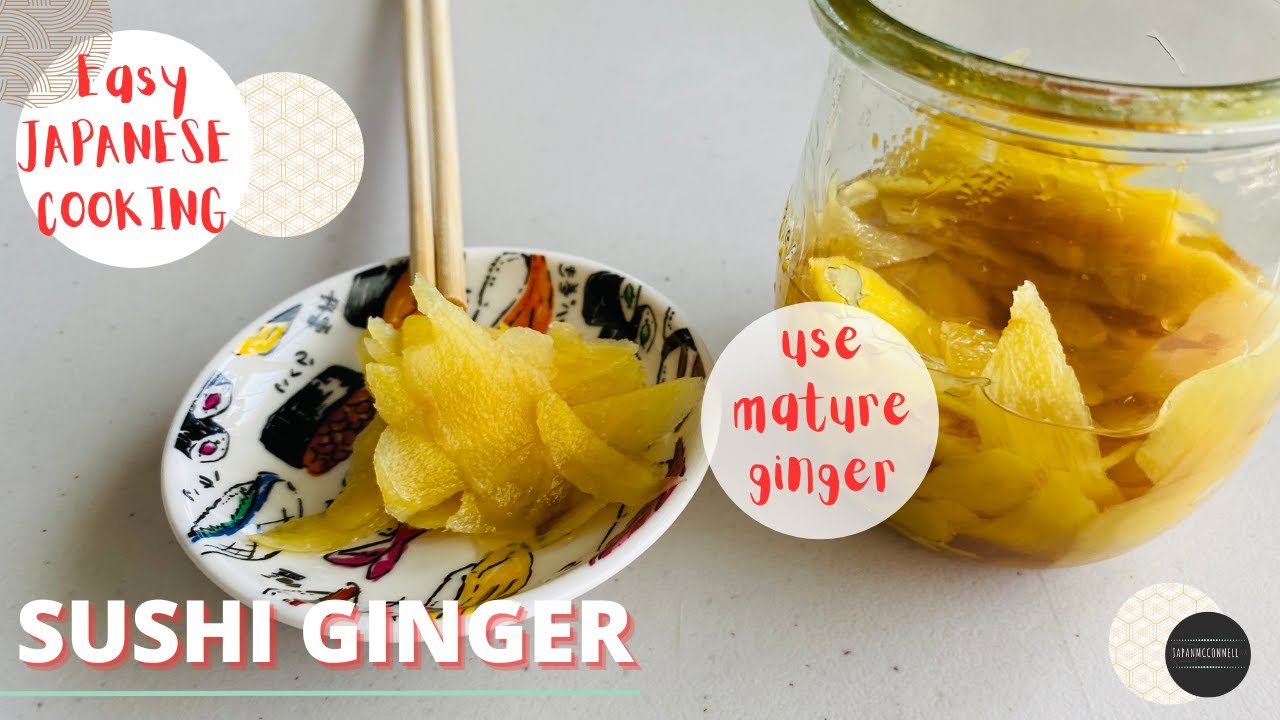 HOW TO MAKE SUSHI GINGER MADE OF MATURE GINGER - YouTube