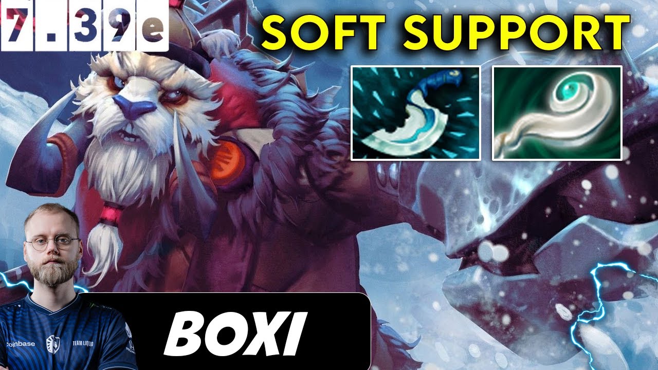 Boxi Tusk Soft Support - Dota 2 Patch 7.39e Pro Player Gameplay - YouTube