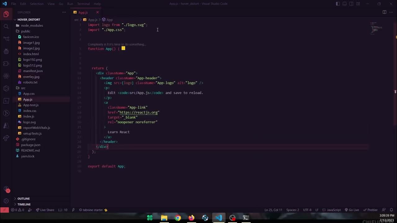 Image Distortion Effect (React JS) - YouTube