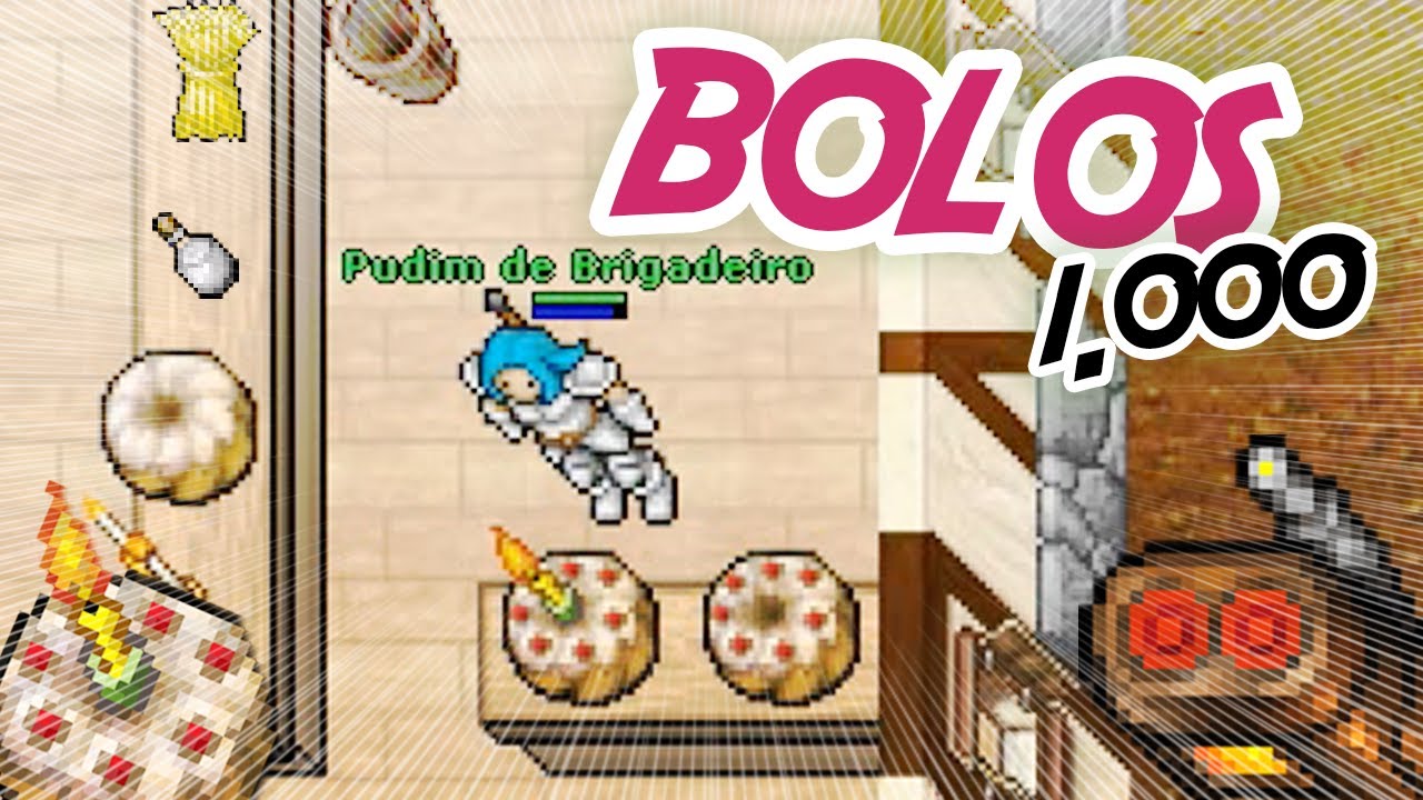 Fazendo 1.000 BOLOS decorados no Tibia 🎂🎉 | Pudim Tibia - YouTube