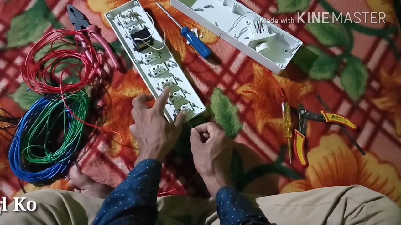 Gang Box || Electric Switch Board Wiring Connection in hindi... By Technical Sharp - YouTube