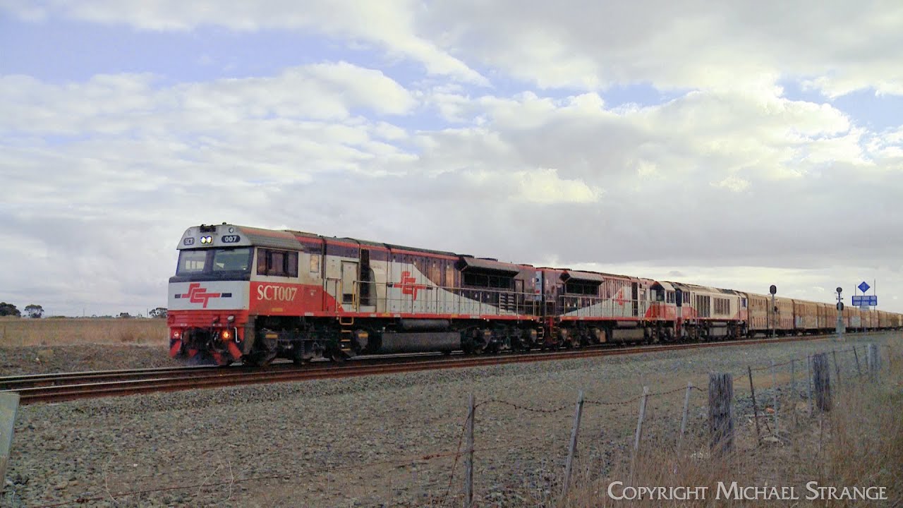 SCT 5PM9 Mixed Freight Train On An Overcast Winters Day (9/6/2024 ...