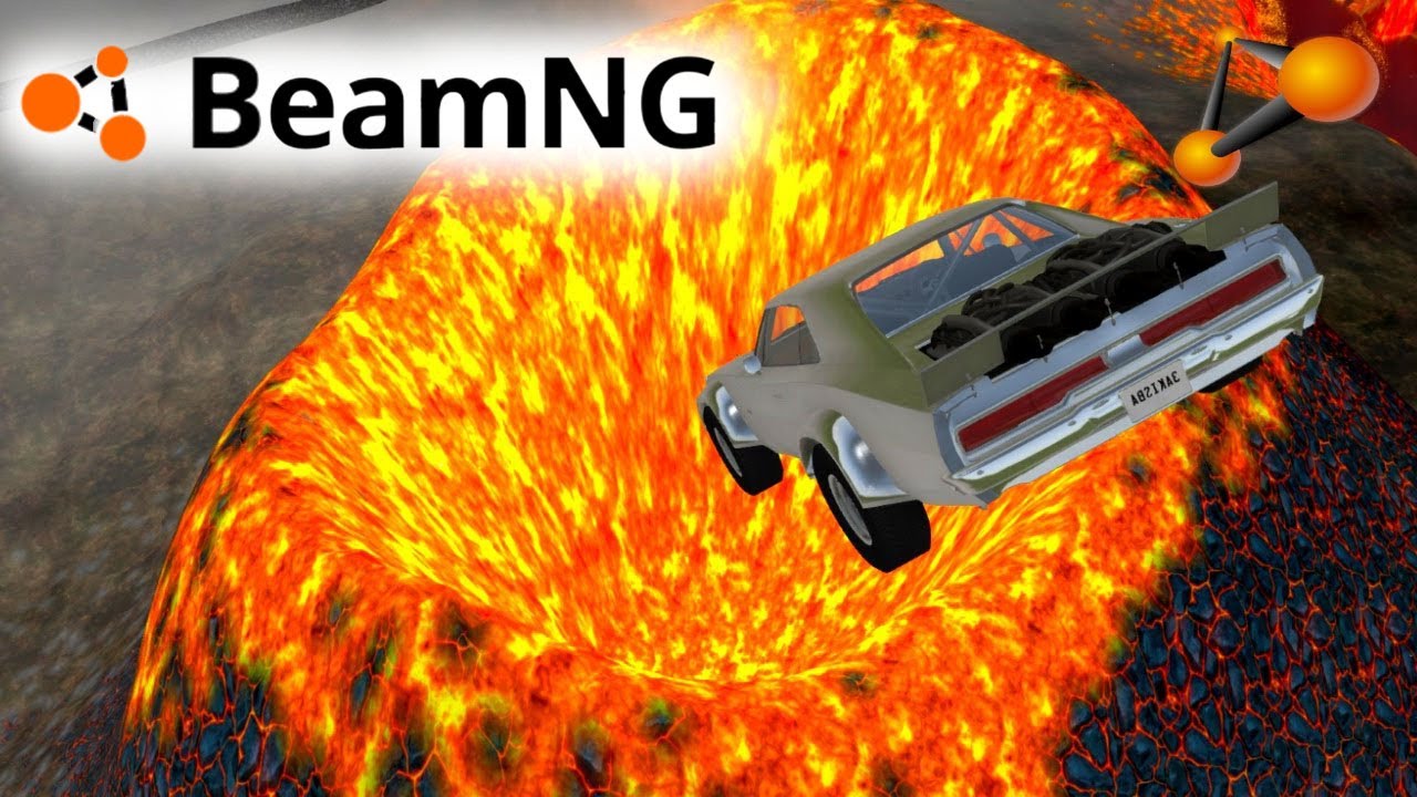SALTANDO A UN VOLCAN!! - BEAMNG DRIVE - YouTube