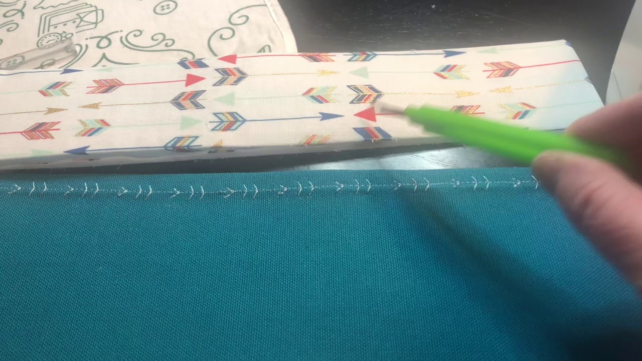 Combine decorative stitch patterns to create unique stitch designs on ...