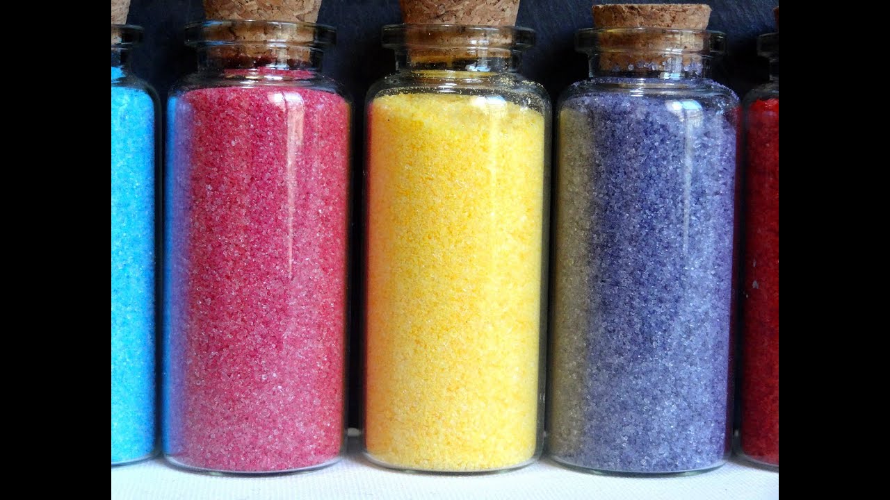 Azúcar de colores | Como colorear azúcar | Decoración para postres ...