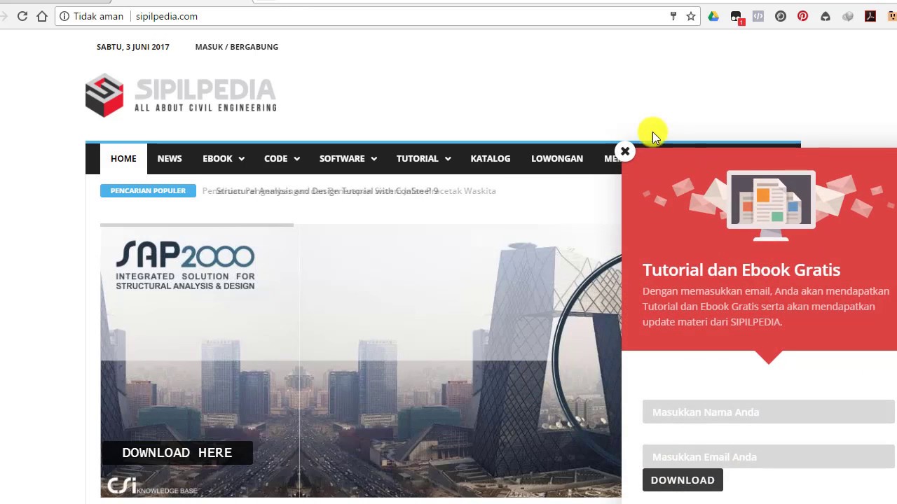 Panduan untuk Mendaftar di Website Sipilpedia - YouTube