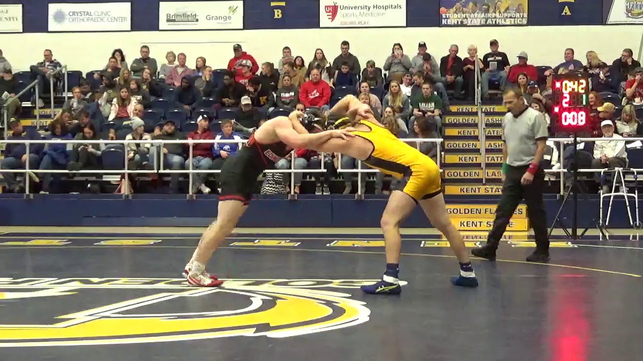 184 lbs Cody Mulligan, Edinboro vs Lane Hinkle, KSU - YouTube
