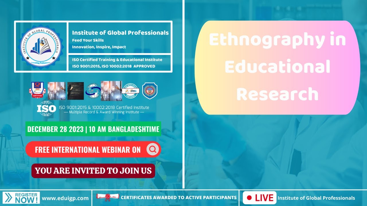 Ethnography in Educational Research (Quiz) - YouTube