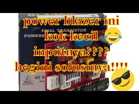 memperbesar input gain power blazer 500watt modif blazer - YouTube