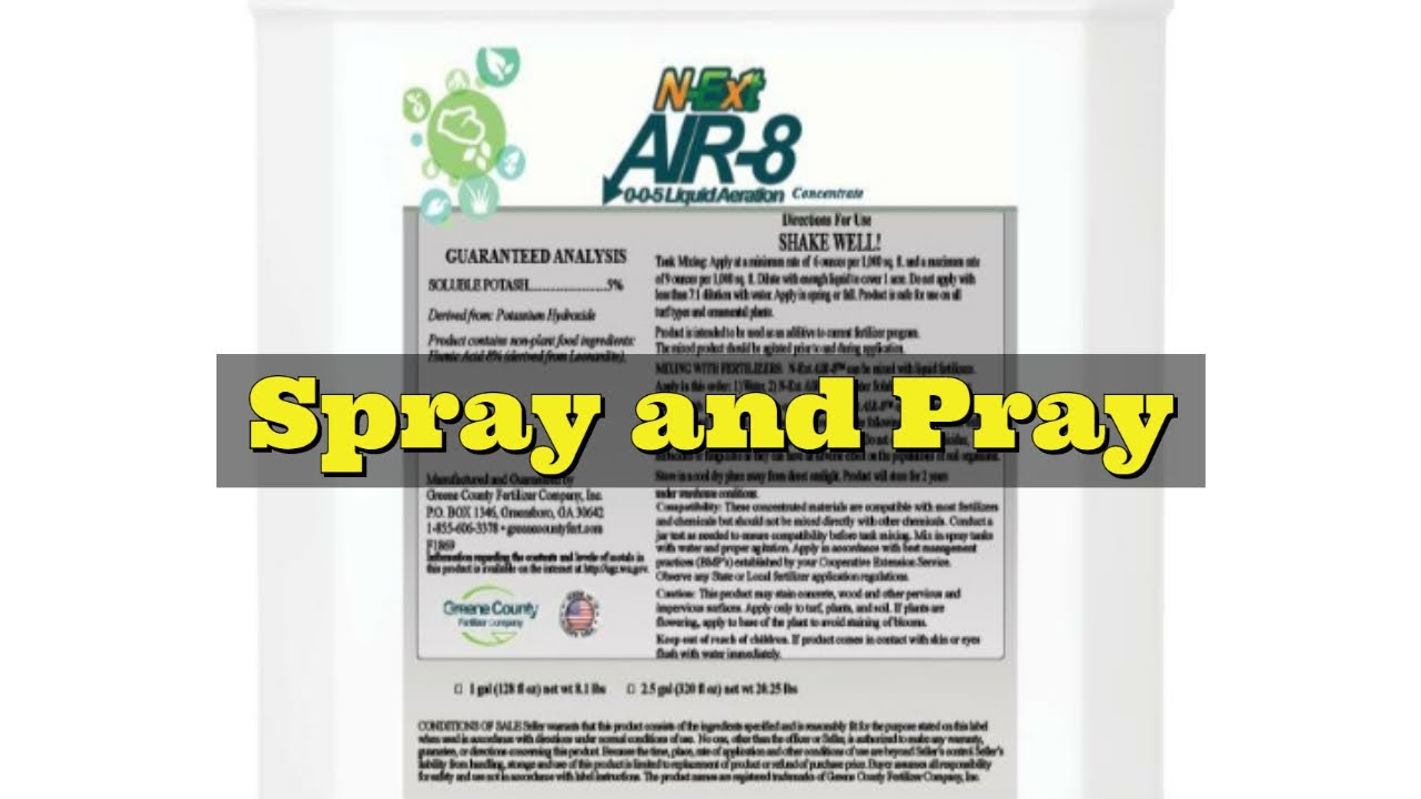 AIR8 AND LIQUID FERT APP - YouTube