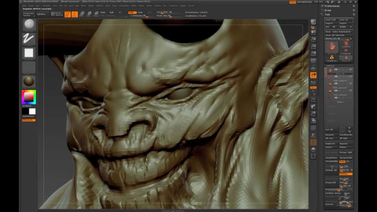 Devil Zbrush quick sculpt - YouTube