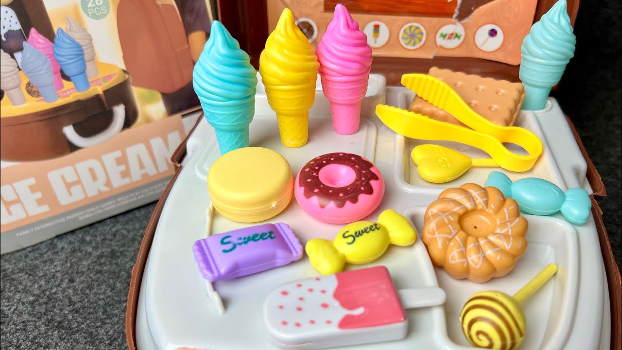 Unboxing Ice Cream Toy Box for 6 Minutes Straight (Satisfying ASMR ...