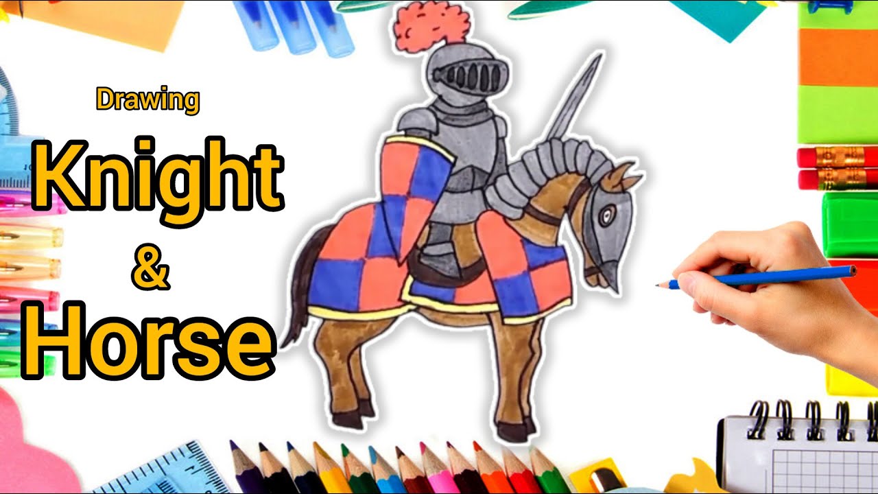 Drawing a Majestic Knight with Horse - Art Tutorial - YouTube