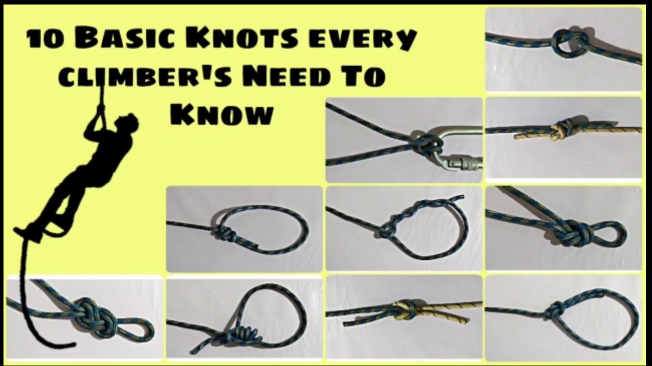 10 Basic Knots Every Beginner's Need To Know - YouTube