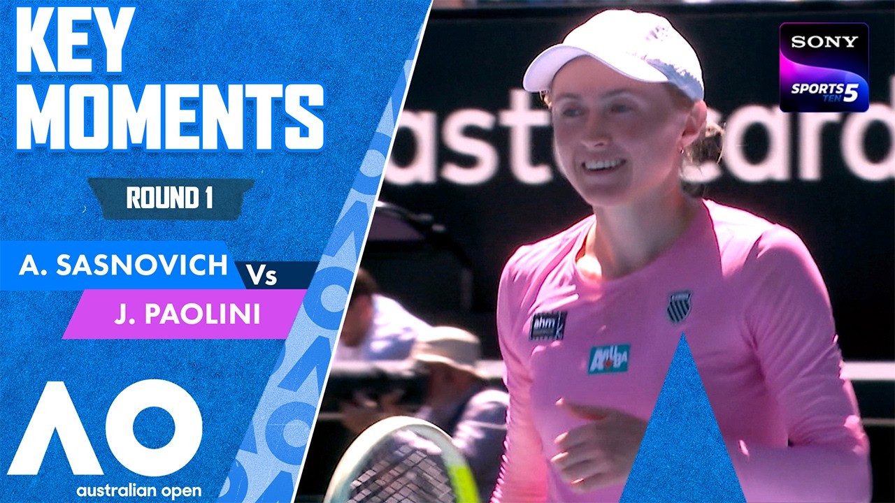 Aliaksandra Sasnovich vs Jasmine Paolini | Key Moments | Australian ...