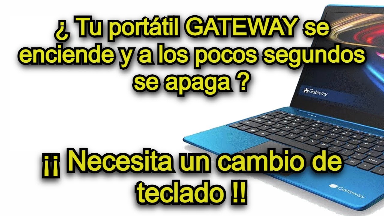 Cambio de teclado en un portátil Gateway GWTN156-4GR - YouTube