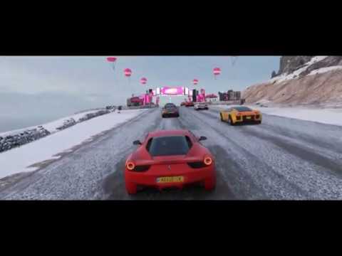 Needle climb race on 458 and i8 on snow - GAMEPLAY | FORZA HORIZON 4 ...