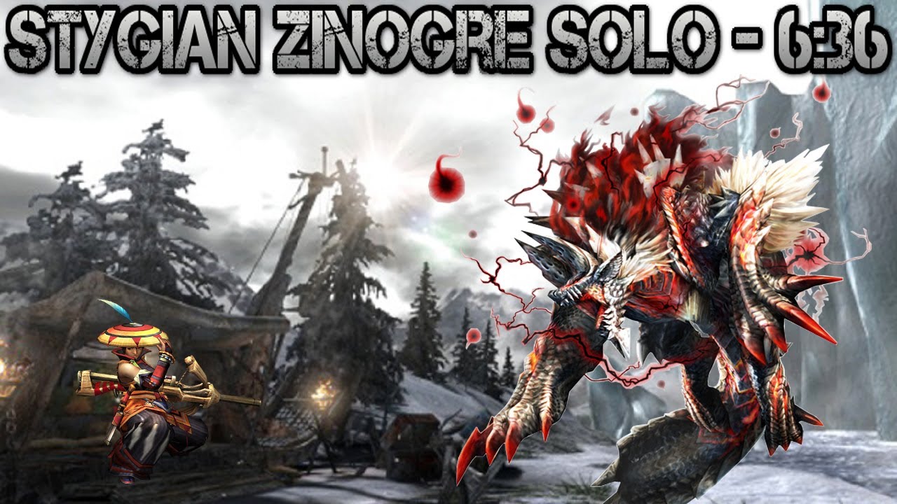 【MH3U】Stygian Zinogre︱Solo︱6:36︱LBG - YouTube