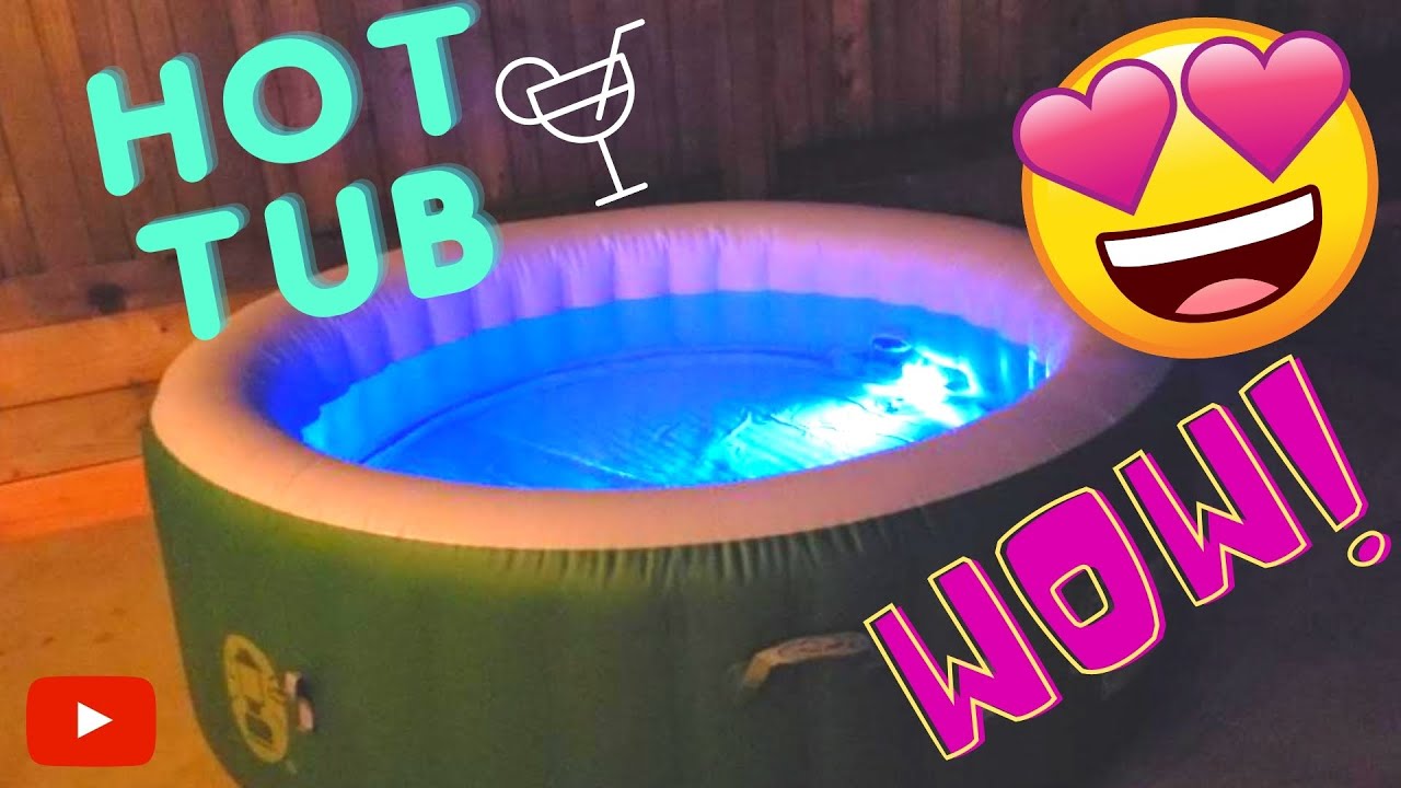 Hot Tub Coleman Spa SalusSpa Inflatable Jacuzzi! Cheap Portable! - YouTube