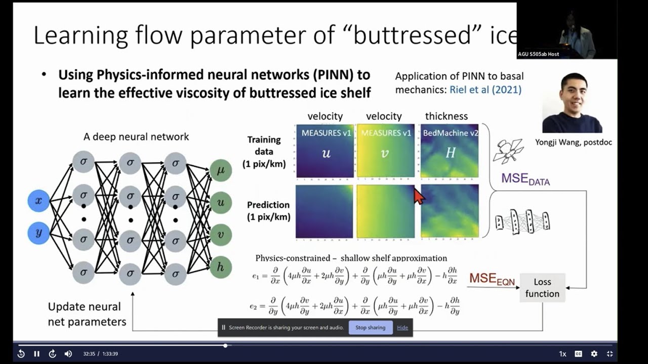 2022 AGU- Ching-Yao Lai: "Bridging Antarctic observations and models with deep learning" - YouTube