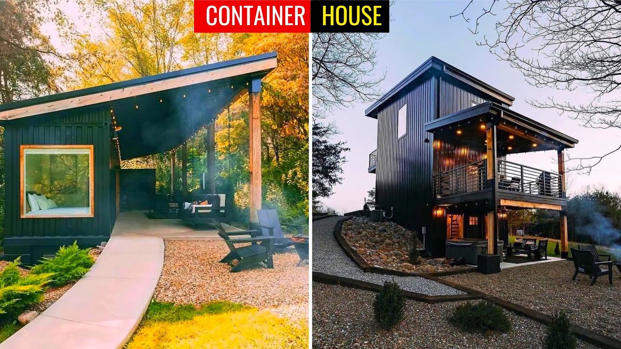 Modern small forest container house design ideas | 5 Minutes House ...
